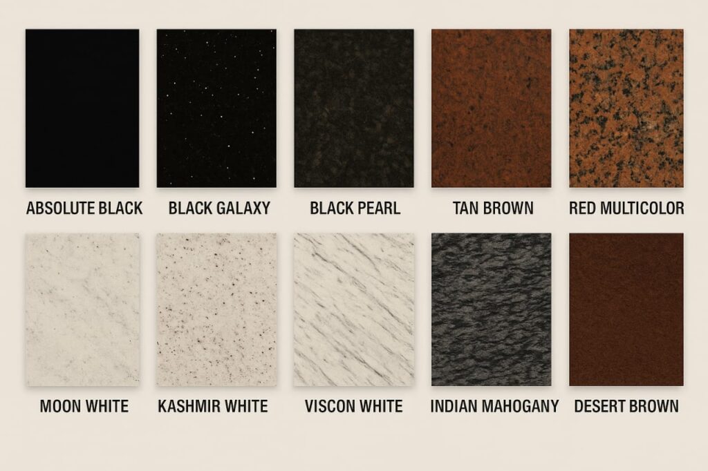 Indian Granite Colors and Varieties Explained | Nakul International